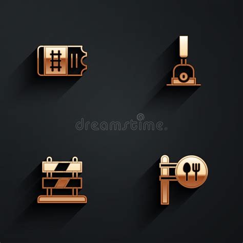 Set Train Ticket Arrow For Switching The Railway End Of Tracks And