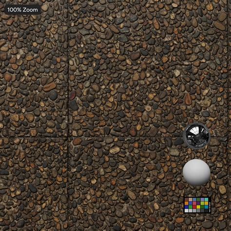 Square Stacked Aggregate Paver Texture Brown Poliigon