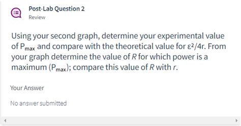 using your second graph determine your experimental