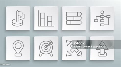 줄 위치 그래프 차트 다이어그램 대상 방향 화살표 백분율 업 파이 인포그래픽 계층 구조 기관 및 플래그 아이콘을 설정합니다 벡터 0명에 대한 스톡 벡터 아트 및 기타 이미지