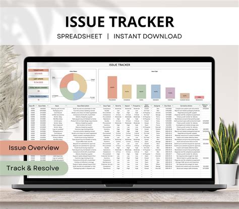 Issue Tracker Spreadsheet Issue Log Template Concern Tracker Issue Management Corrective
