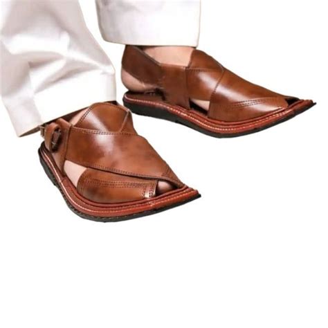Peshawari Chappal Triple Gair Pure Leather Double Shade Pc 002 Model 7610 Daraz Pk