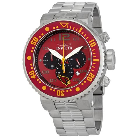 Invicta Nfl Arizona Cardinals Chronograph Quartz Mens Watch 30255