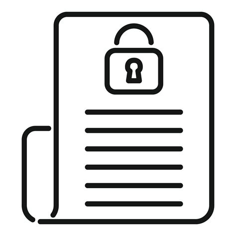 Protection Data Icon Outline Vector Legal Key Process 38949849 Vector Art At Vecteezy