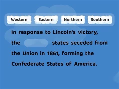Secession Missing Word