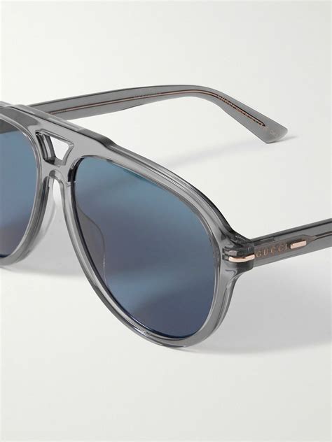Gucci Eyewear Aviator Style Acetate Sunglasses Gucci