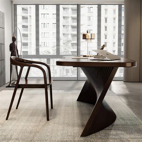 Recon Furniture Curved Solid Wood Writing Desk Wayfair Canada