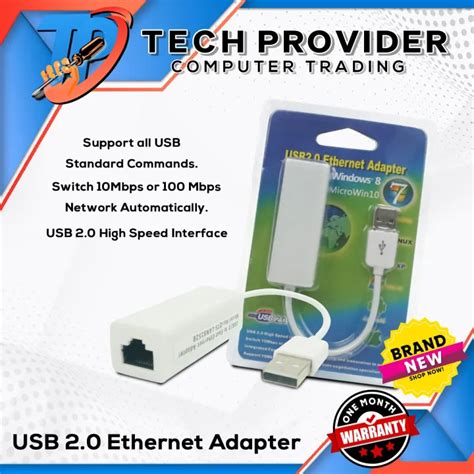 Usb 2 0 To 10 100 Fast Ethernet Lan Wired Network Adapter Usb Ethernet Adapter For Chromebook