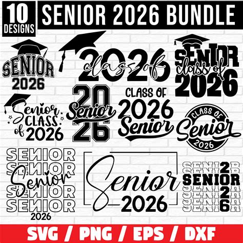 Senior Class Of 2026 Svg Bundle Senior 2026 Svg Senior Class 2026 Svg