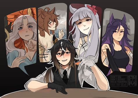 Stay Gold Point Flag Oriental Art Dear Wink And De Laroche Umamusume Drawn By Lucesamaaa