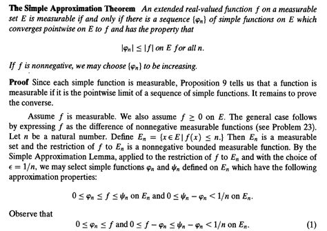 Real Analysis Understanding Some Details Of The Simple