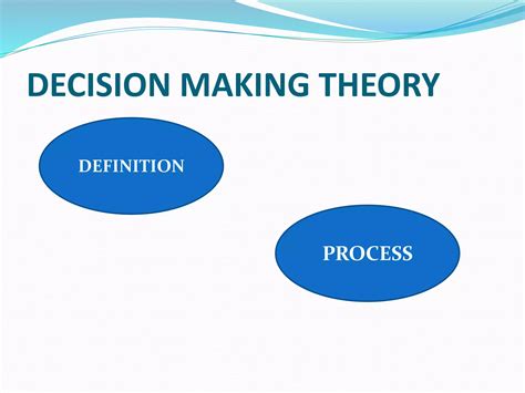 Decision Making Theory And Process Pptx