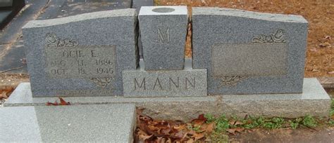 Oscar Eugene “ocie” Mann 1886 1945 Find A Grave Memorial
