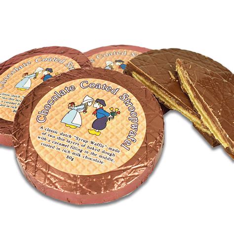 Chocolate Stroopwafel 80g Sweetsworld Chocolate Shop