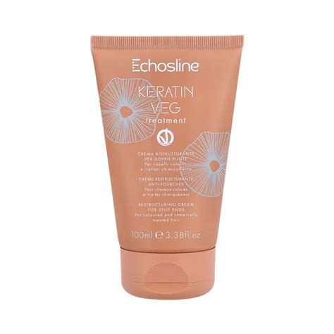 Echosline Keratin Veg Treatment Vegan Cream Smoothing Hair Ends With
