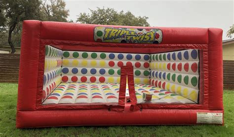 Renta De Triple Twister Inflable 3d En Houston Tx Sky High Party Rentals