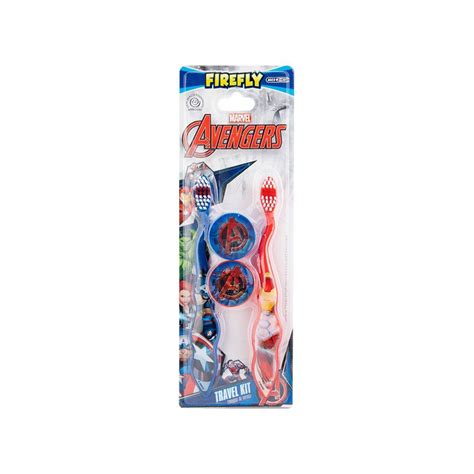 Firefly Marvel Avengers Twin Pack Toothbrush And Caps