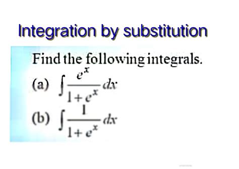 Solution Integration By Substitution Find The Following Integ Studypool