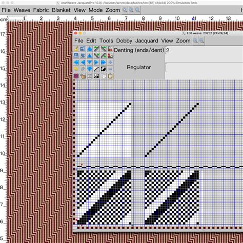 Arahne Cad Cam For Weaving Create New Weaves With Quadruple Function