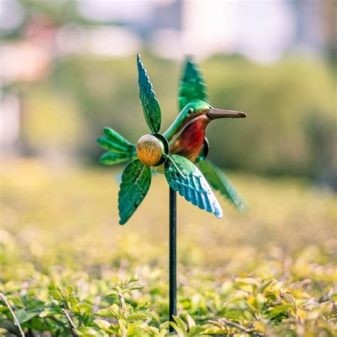 Arlmont And Co Tafara 2 Pack Small Wind Spinner ，hummingbird Wind