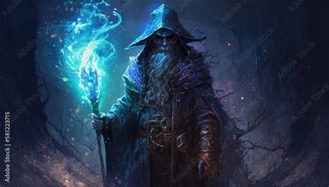 Coated In The Shimmering Robes Of A Powerful Sorcerer The Wizards