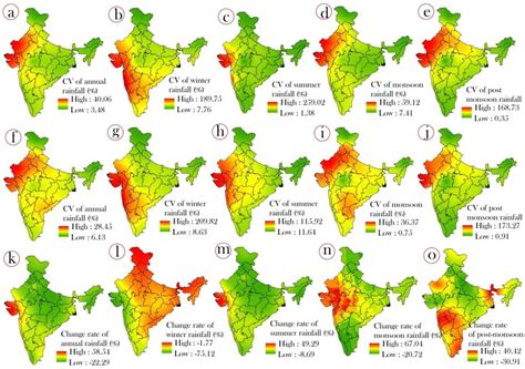 Spatial Variation Of Rainfall Measured Using The Coefficient Of