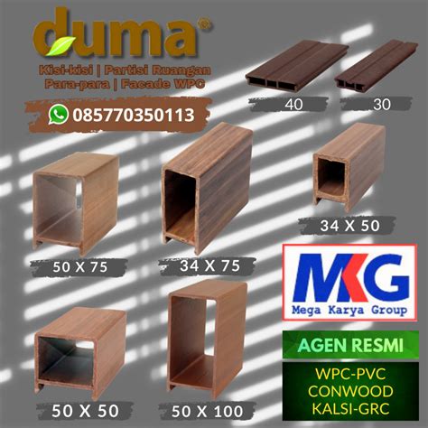 Jual Wpc Duma Kisi Kisi Wpc Click On Hollow Partisi Shopee Indonesia