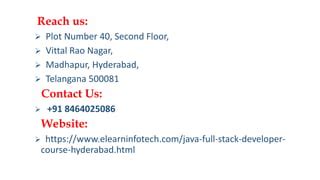 Java Full Stack Developer Course In Hyderabad PPT