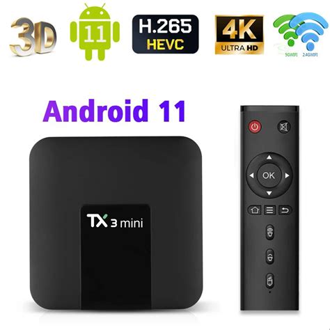 Tx3mini Smart Tv Box Android 110 2023 Uhd Hdr10 4k H 265 Amlogic S905