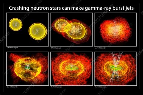 Merger Of Two Neutron Stars Simulation Stock Image C0426291 Science Photo Library