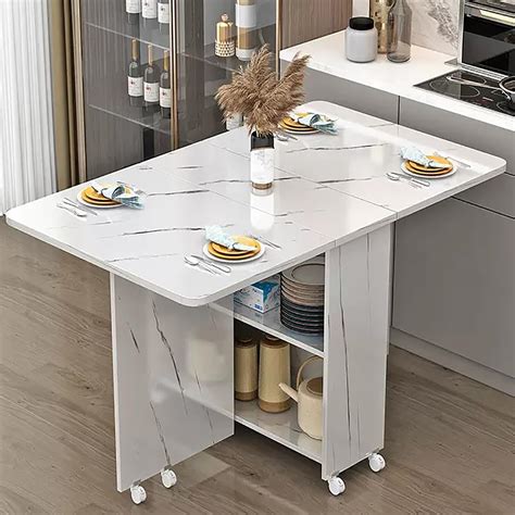 Extendable Drop Leaf Folding Dining Table Modern Folding