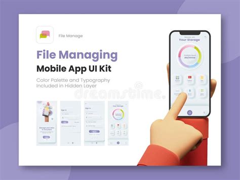 Mobile App Ui Kit Including As Call Details Message And Incoming Calls