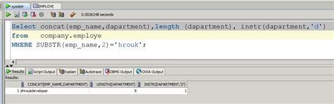 شرح Character Manipulation Functions داخل لغة Sql