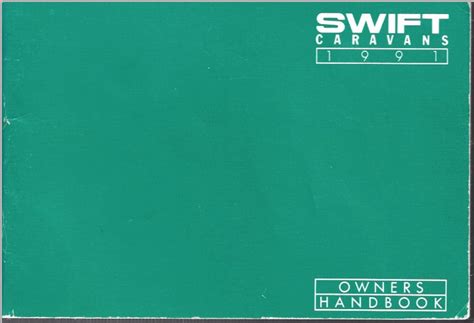1991 Swift Caravan Owners Manual Handbook Caravan Archives