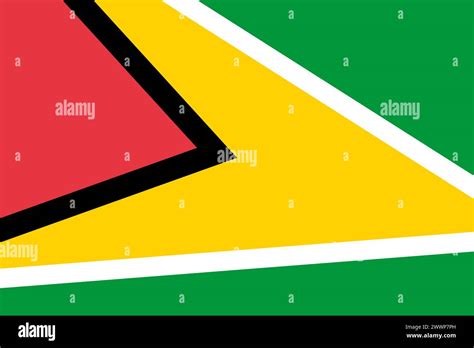 Guyana Flag Rectangular Cutout Of Rotated Vector Flag Stock Vector Image And Art Alamy