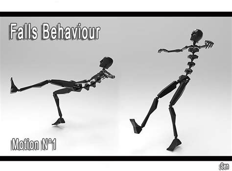 Falls Behaviour Free Motion Free 3d Model Animated Rigged Cgtrader