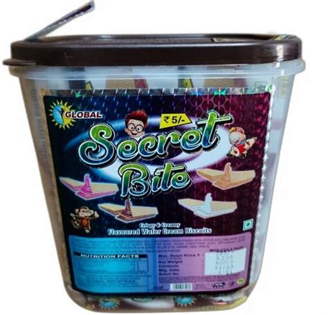 Vanilla Global Secret Bite Crispy Creamy Wafer Biscuits Packaging Type Jar Packaging Size 50