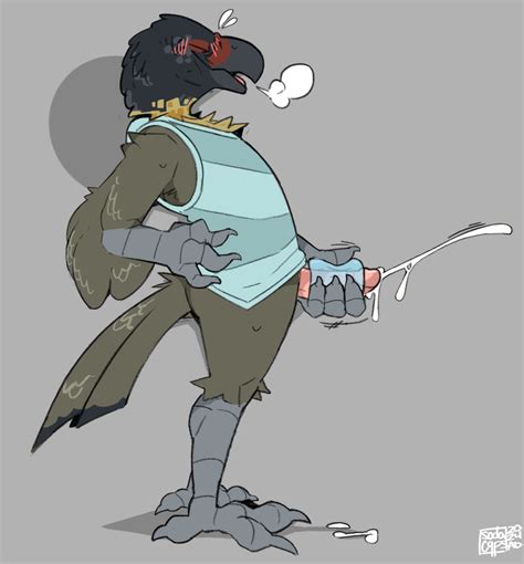 Rule 34 Absurd Res Avian Beak Bird Blush Bodily Fluids Clothing Cum