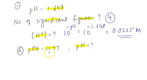Solved A The Acidity Of An Aqueous Solution Is Quantified Using The
