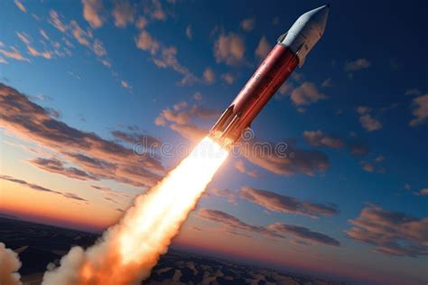 Reusable Rocket Booster Separation In Mid Air Stock Illustration Illustration Of Aerospace