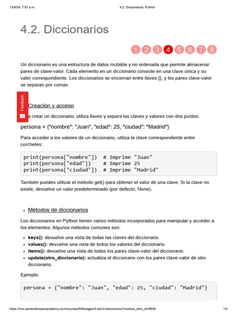 42 Diccionarios Python Pdf Python Lenguaje De Programación