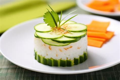 Premium Photo Bright Lighting On Rice Cake With Avocado And Cucumber