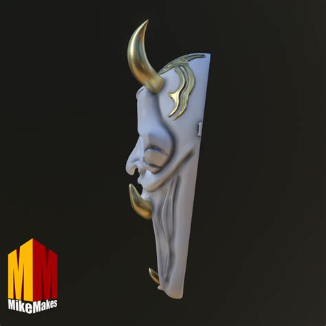 Stl File Oni Inspired Scream Mask Ghost Face Oni・3d Printable Model To Download・cults