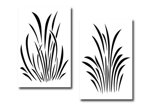 Jungle Grass Stencils At Laura Kiek Blog