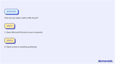 Solvedhow Do You Select Cells In Ms Excel
