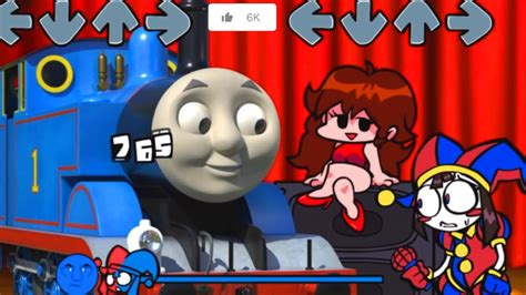 3d Thomas Vs Pomni Friday Night Funkin The Amazing Digital Youtube