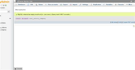 Sql Statement Of Database And Table Creation