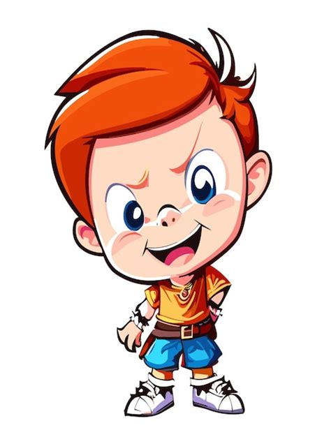 Premium Vector 2d Cartoon Boy Cartoon Vector Design
