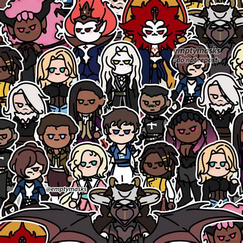 Castlevania Nocturne Stickers Alucard Richter Belmont Maria Anette