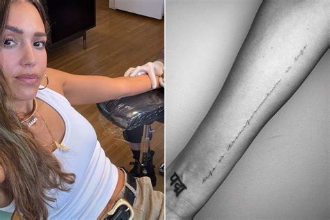 Jessica Alba 2024 Tattoo